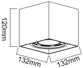 Minimalistické bodové svítidlo Cardi černá