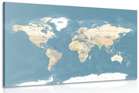 Obraz stylová vintage mapa světa - 120x80 cm