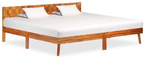 Rám postele masivní sheeshamové dřevo 200 x 200 cm,  288449 HangarStore.cz
