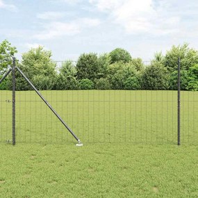 Evropský plot se hroty 10 x 1,2 m Ocel potažená PVC Šedá 3350654