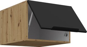 ARIA ac | horní skříňka 50 NAGU-36 1F výklopná | 50 cm | HLUBOKÁ | ANTI FINGERPRINT povrch | artisan/černá