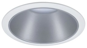 Paulmann 93409 LED Cole, bodovka v bílo-stříbrné úpravě, 1x6,5W LED 2700K tříkrokové stmívání, prům. 8,8cm, IP44