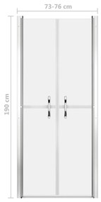 Sprchové dveře matné ESG 76 x 190 cm,  148793