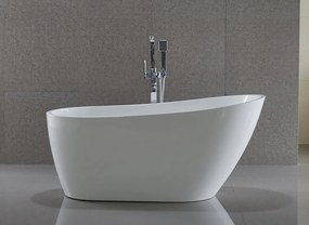 Aqualine, TISA volně stojící vana 150x75 cm, bílá, E1575