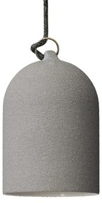 creative cables Keramické stínidlo Mini zvon pro závěsné lampy Barva komponentu: Betonový efekt