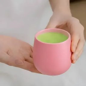 Goodwei Ume růžová / Sada keramických šálků / 4 ks / 200 ml