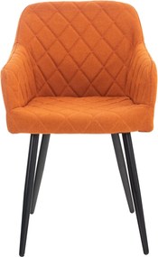 Sada 2 jídelních židlí Shila látka – oranžová