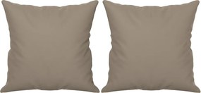 3místná pohovka s polštáři taupe 180 cm tkanina z mikrovlákno 3200977