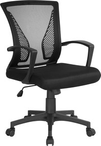 Kancelářská židle Yaheetech – černá (263540068618)