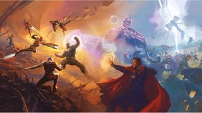 Komar Vliesová fototapeta Avengers Epic Battles Two Worlds 500 x 280 cm