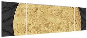 Obraz - Zlatá struktura N⁰2 (170x50 cm)