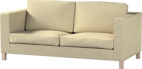 Potah na pohovku IKEA  Karlanda rozkládací, krátký barva béžová látka pletený vzor