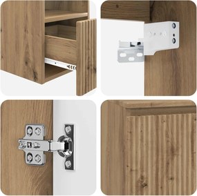 Sada koupelnového nábytku 2 ks Dub artisan Kompozitní dřevo 3404043