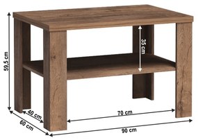 Kondela Konferenční stolek, dub lefkas, TEDY TYP T23