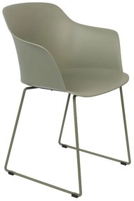 OnaDnes -20% White Label Zelená plastová jídelní židle WLL TANGO