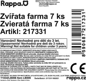 RAPPA Zvířata domácí 7 ks / Figurky zvířat