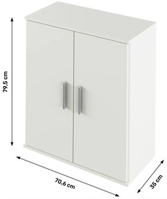 Kondela Komoda, bílá, RESITA TYP 1