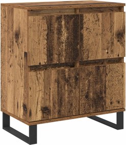 Servírovací skříň 2 ks Staré dřevo 60 x 35 x 70 cm 3394545