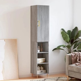 Skříň highboard šedá sonoma 34,5 x 34 x 180 cm kompozitní dřevo 3198975