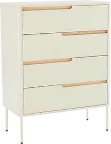 XXXLutz KOMODA, dub, šedobílá, 80/105/40 cm Carryhome - Komody na nožičkách - 001352001703