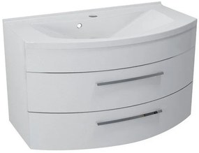 Sapho JULIE umyvadlová skříňka 90x50x50cm, 2 zásuvky, bílá JU090-3030