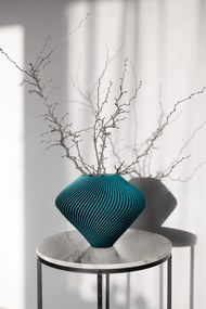 VÁZA TORACE - S jedinečným designem, transformative teal
