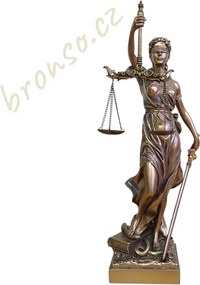 Spravedlnost - bohyně Themis soška Veronese, dárek pro právníka, WU71832A4
