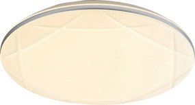 Rabalux Stříbrné stropní LED svítidlo Oswald2 400mm 24W 71053