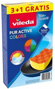 Vileda Pur Active Colors houbička 4ks
