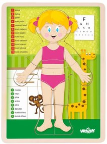 Puzzle "Lidské tělo" - Holka CZ