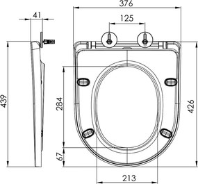 Bruckner Leon wc sedátko slim soft close duroplast bílá 301.307.4