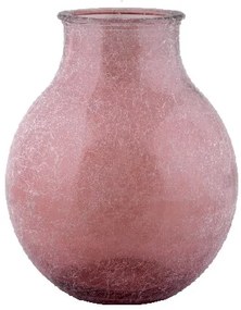 San Miguel VIDRIOS SAN MIGUEL !RECYCLED GLASS! Váza z recyklovaného skla NATURAL, SILK, 12,5 L, růžová