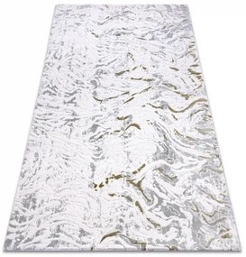 Kusový koberec akrylový DIZAYN 123 světle šedý / zelený Rozměr: 160x230 cm