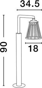 NV 9060213 Venkovní sloupkové svítidlo CARINA černý hliník LED 6W 279.54 lm 3000K 220-240V IP65 - NOVA LUCE