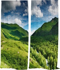 IMPAR Závěsy Příroda (Rozměr : 140x250, Materiál: Interlock)