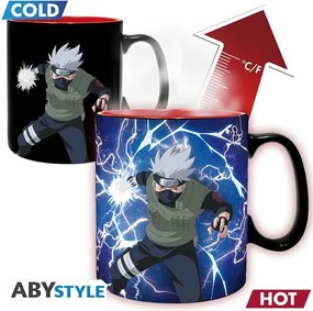 Hrnek Abysse Corp Naruto Shippuden - Kakashi/Itachi (měnící se motiv) 460 ml Vícebarevná
