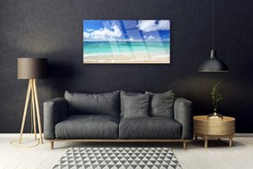 akrylový obraz Moře Pláž Krajina 100x50 cm
