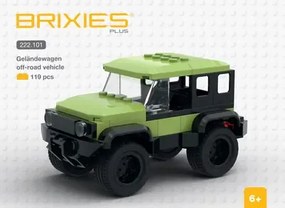 BRIXIES Plus 222.101 Off-road - terénní vozidlo zelené