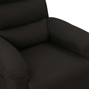 Elektrické masážní křeslo černé textil 3098977