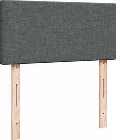 Box spring postel s matrací tmavě šedá 90x200 cm textil 3287333