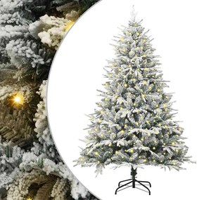 Umělý předsvícený vánoční stromeček Zelená 180 cm PVC a PE 3395393