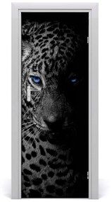 Samolepící fototapeta na dveře Leopard 85x205 cm