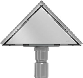 Mexen Flat-T M13 podlahový vpust trojúhelníkový 20 x 20 cm, inox - 1010320