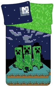 Jerry Fabrics Povlečení bavlna Minecraft Sssleep Tight 140x200, 70x90 cm