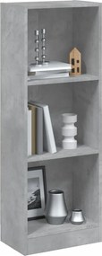 vidaXL 3patrová knihovna 40 x 24 x 108 cm dřevotříska [800828] Barva: Bílá
