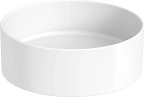 Jika Astra - Umyvadlo na desku, průměr 35 cm, bez přepadu, bez otvoru pro baterii, bílá H8183670001121