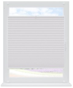 Plisa Zatemňující plisovaná roleta White 142 cm x volitelná výška
