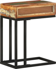 Odkládací stolek tvar U 45x30x61 cm masivní recyklované dřevo 289092