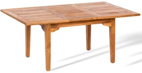 Massive home | Zahradní rozkládací stůl Bologna I Teak 110-160 x 90 cm