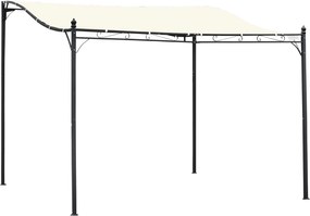 Zahradní pergola tent Outsunny s kovovým pláštěm 297x297cm | Aosom